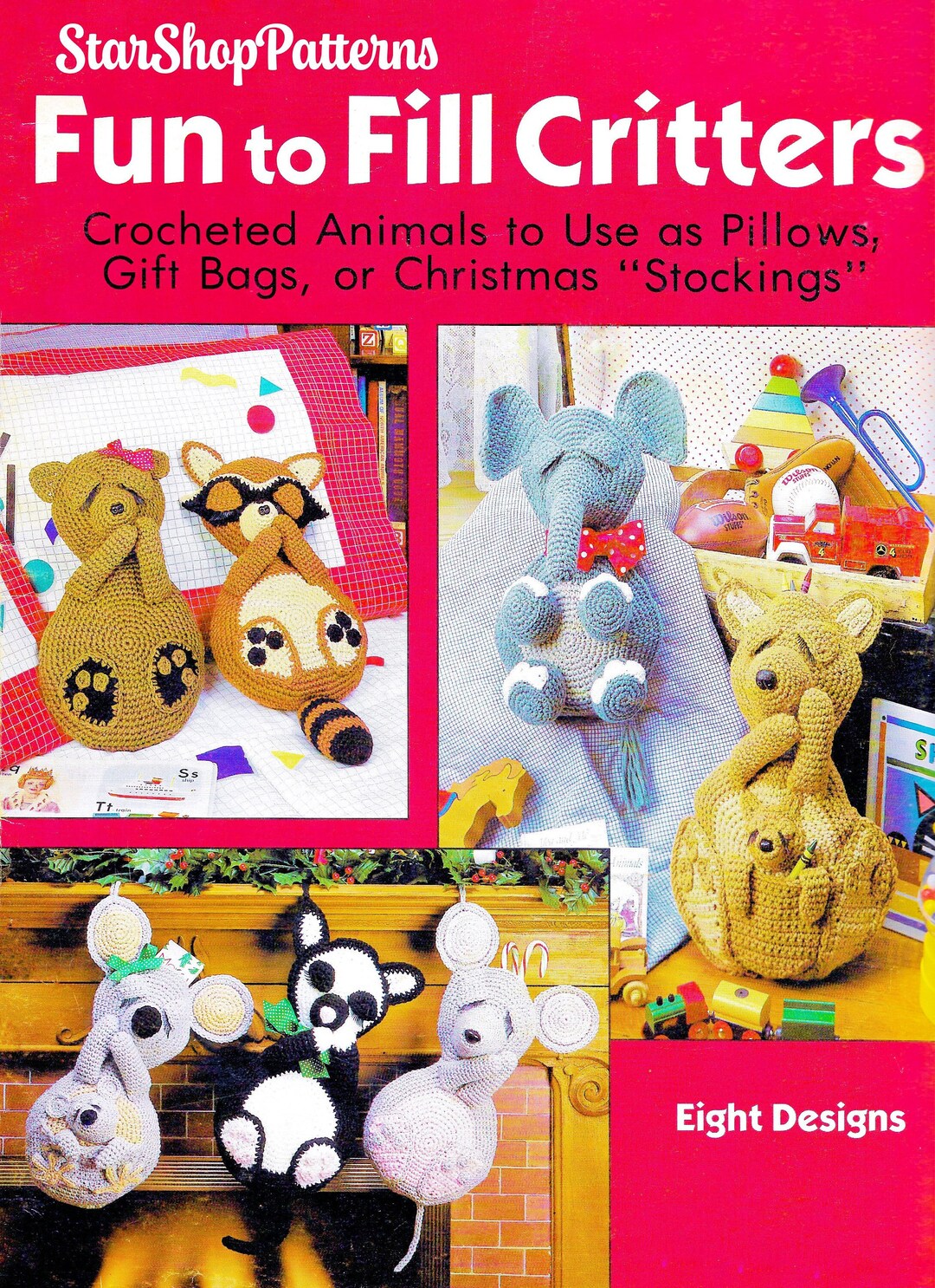 Vintage Xmas Crochet Toy Pattern Book PDF Download • Christmas Crochet ...
