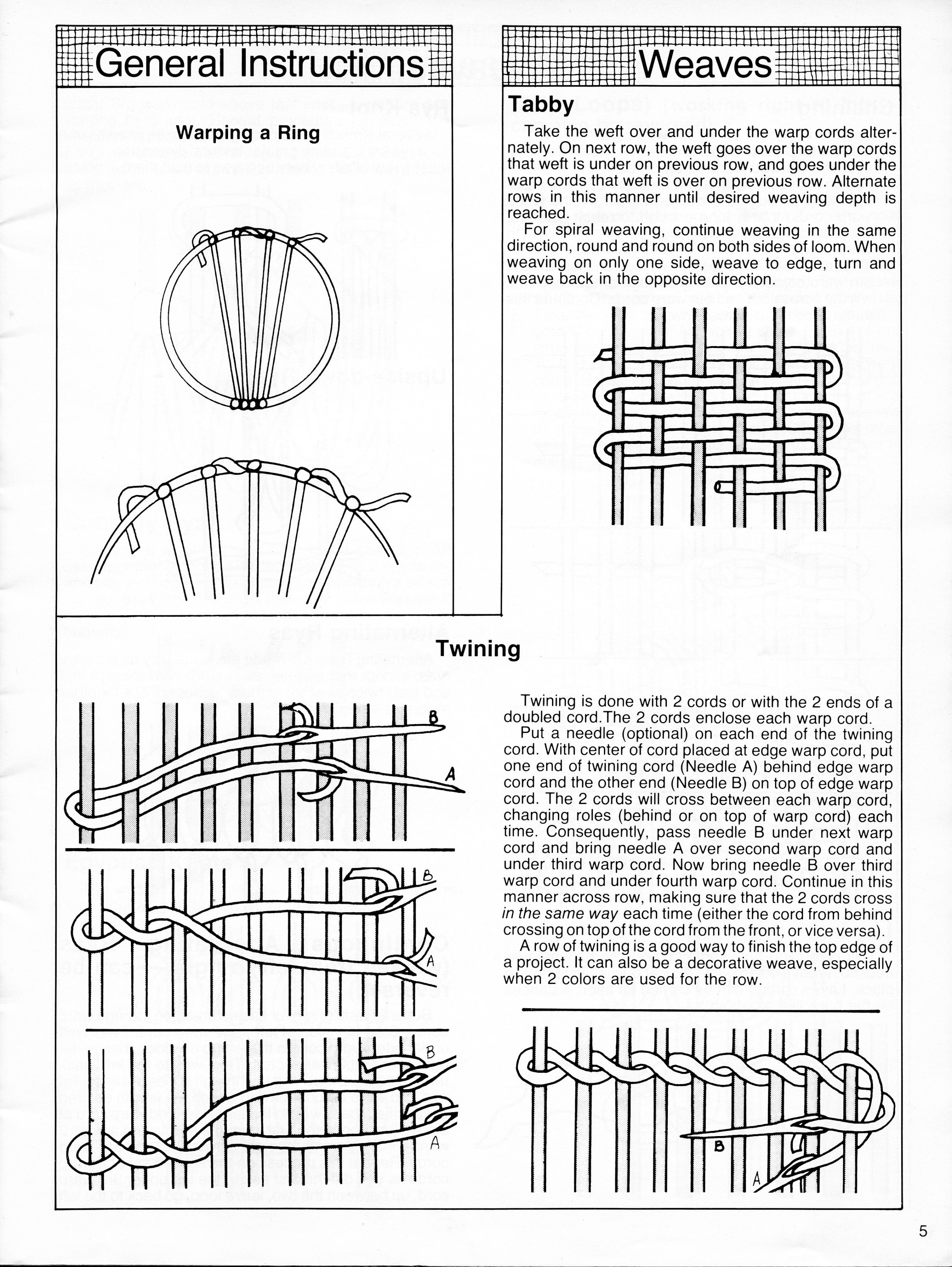 Weaving Show Offs • 1970s Flatloom Weaver Book Weave How to Owl ...