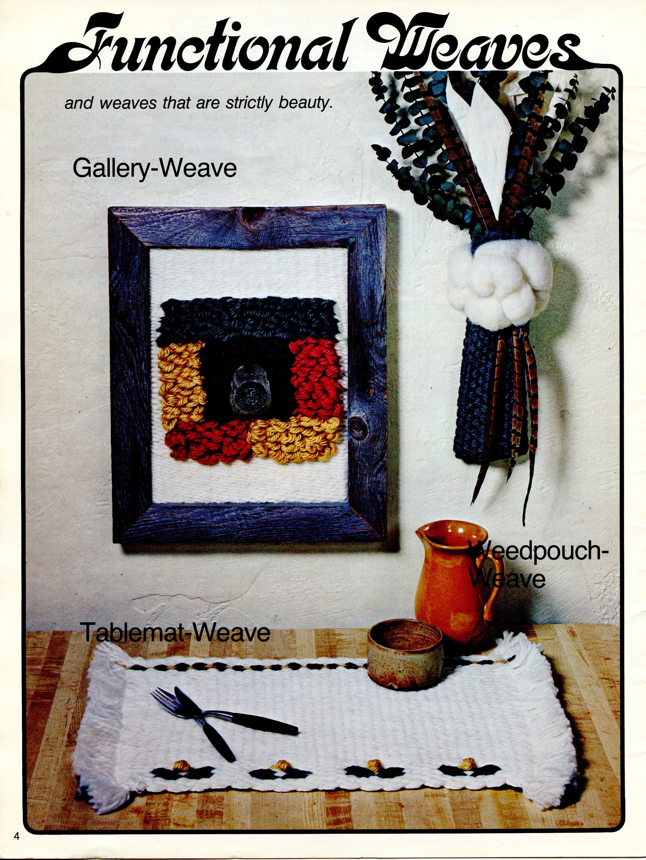 Weaving Show Offs • 1970s Flatloom Weaver Book Weave How to Owl ...