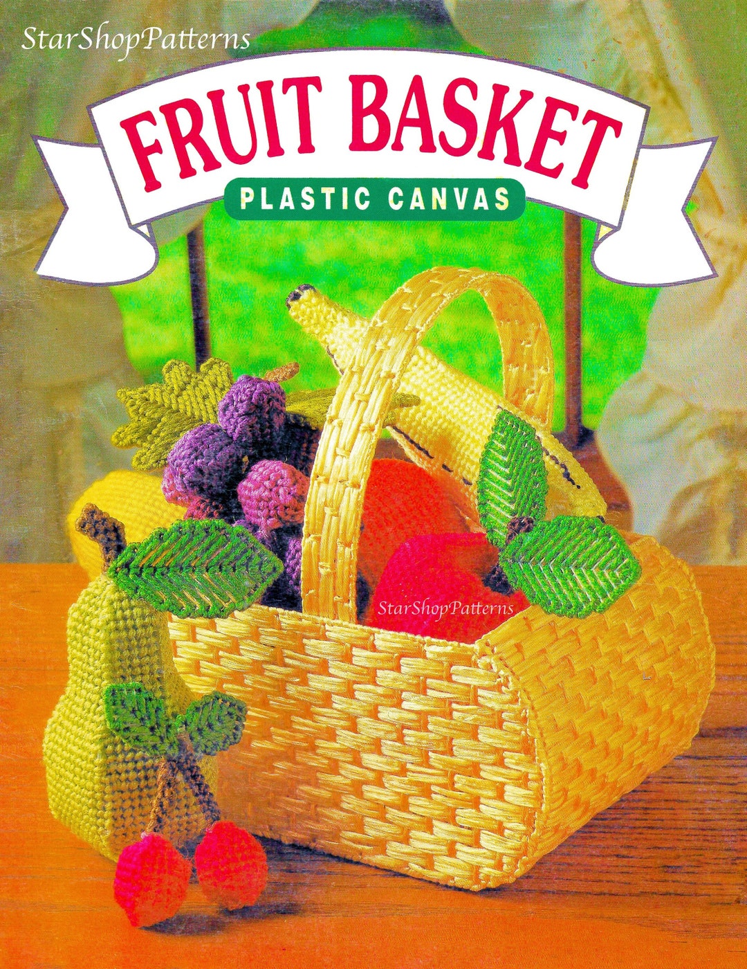 Vintage Plastic Canvas Pattern Book PDF Toy Fruit Plastic Canvas ...
