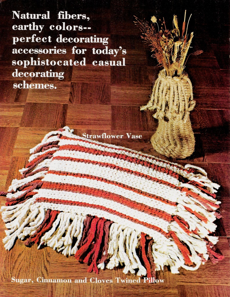 Vintage Weaving Pattern Book PDF • 1970s Off-loom Easy Beginner Weaving ...