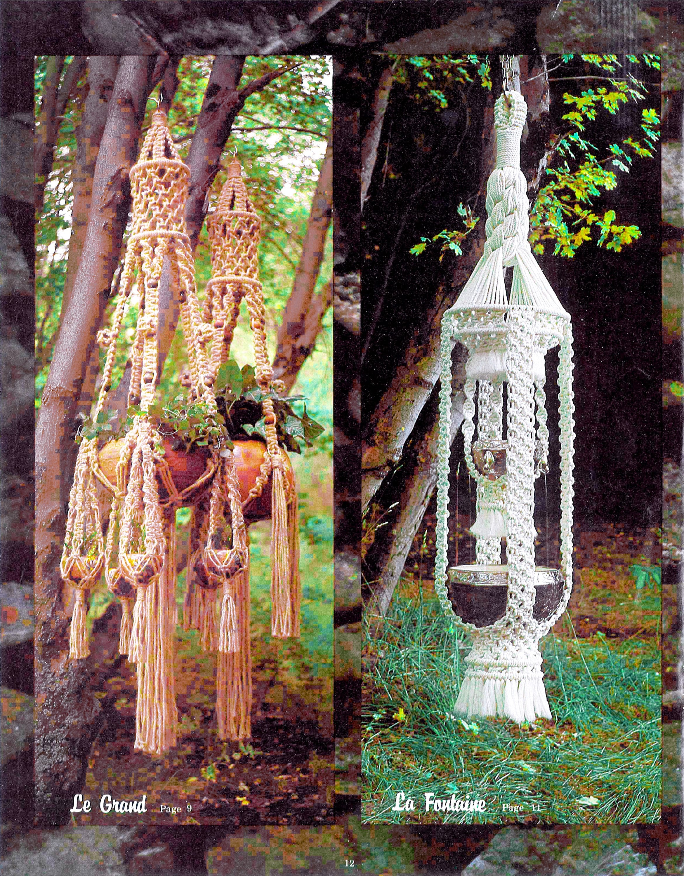 Vintage Macrame Bird Feeder Pattern Book PDF 1970s Beaded - Etsy