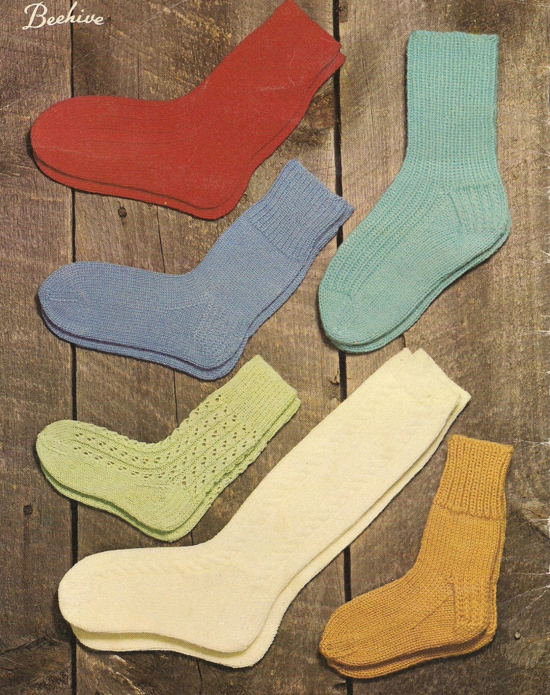 Winter Woollies • 1960s Sock Pattern • Vintage 60s Knitting Patterns ...