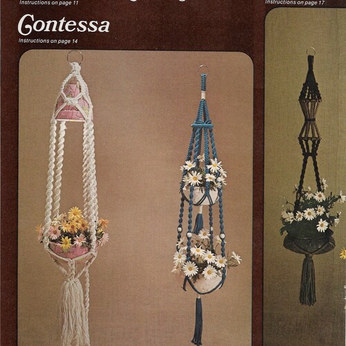Vintage Macrame Pattern PDF 1970s Easy Beginner Macrame - Etsy Canada