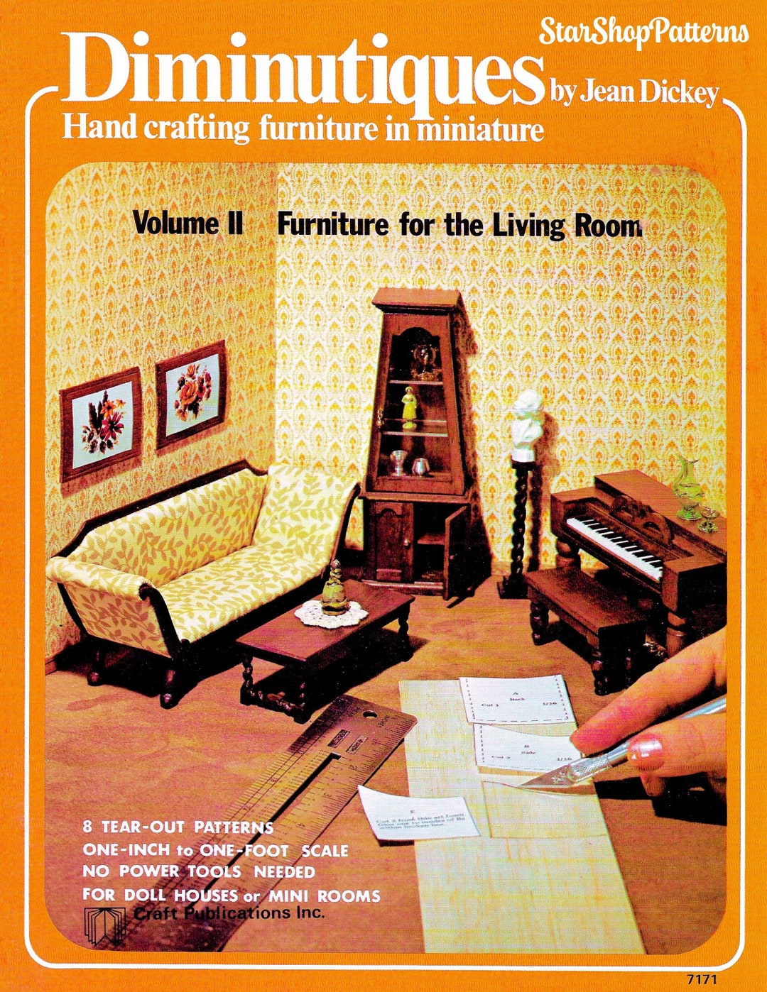 Vintage Miniature Dollhouse Furniture Pattern Book PDF Ebook Toy Doll ...