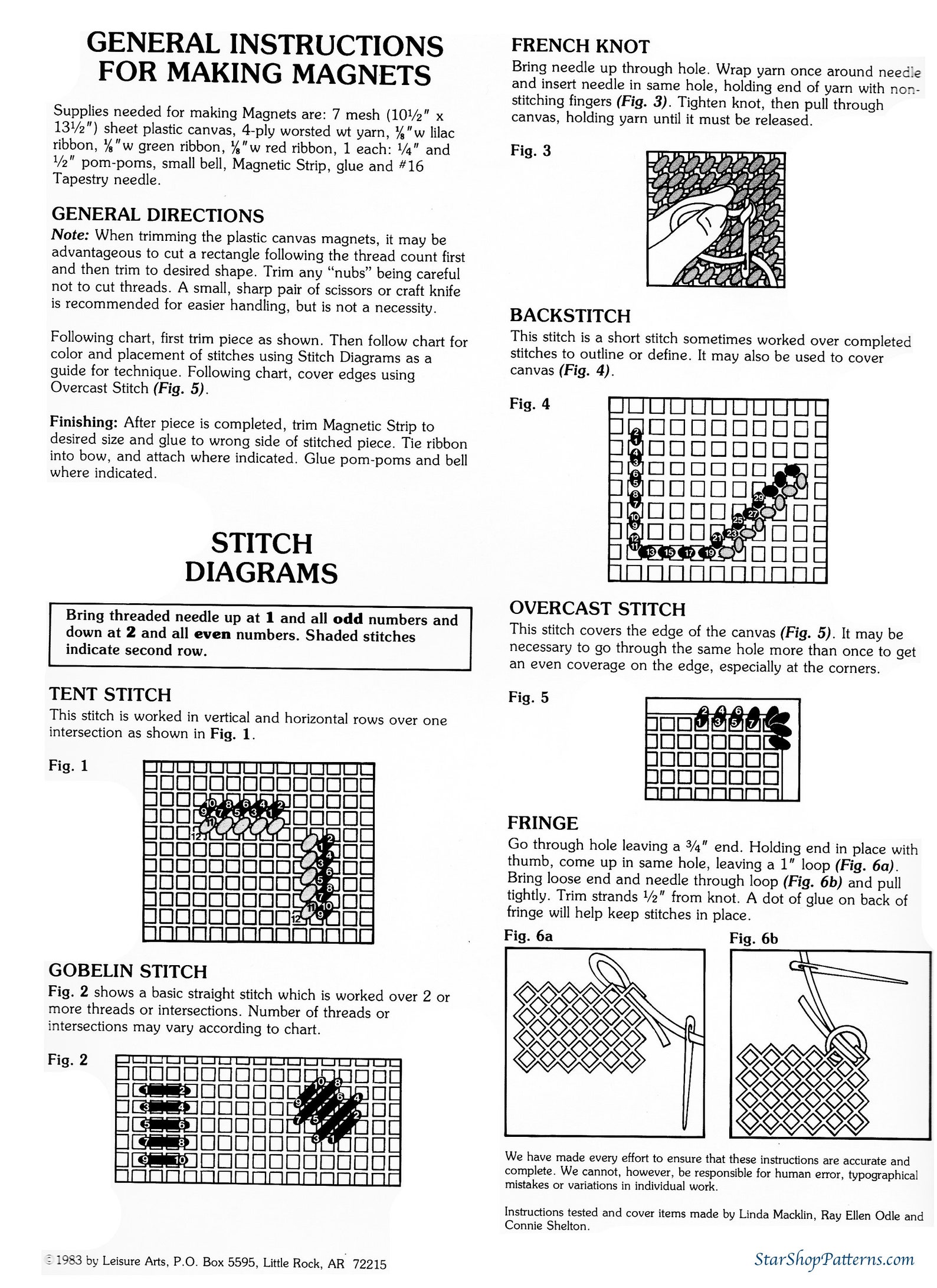 Vintage Plastic Canvas Pattern Book PDF Digital Download - Etsy