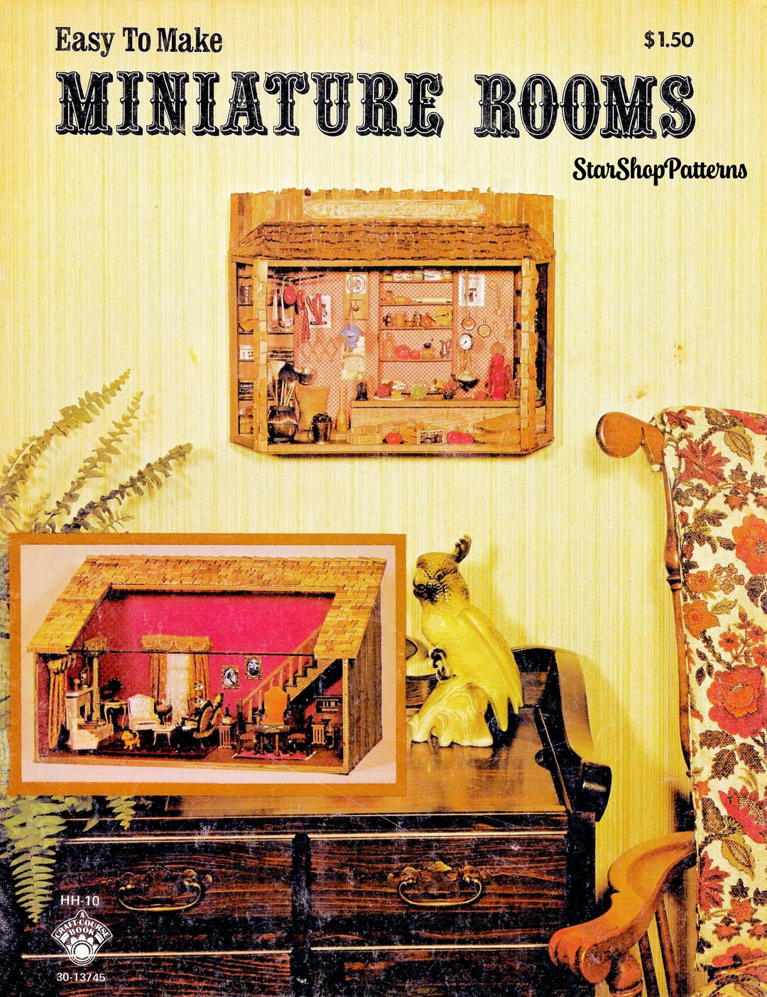 Vintage Miniature Dollhouse Furniture Pattern Book PDF Ebook • Toy Doll ...
