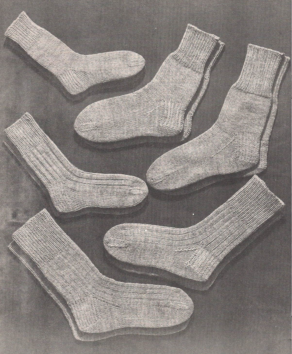 Winter Woollies • 1960s Sock Pattern • Vintage 60s Knitting Patterns ...