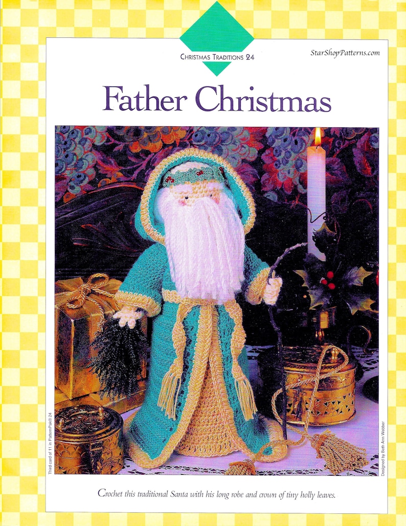 Christmas Crochet Pattern Book PDF Download • Father Christmas Santa ...