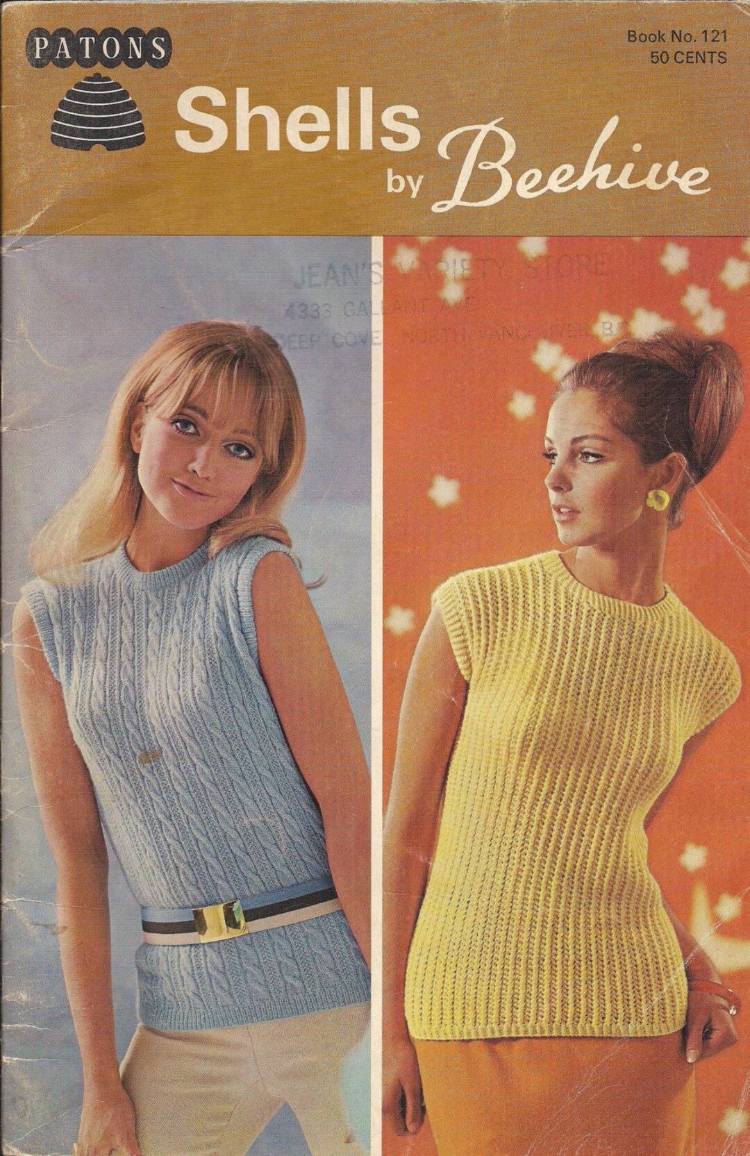 Summer Shells • 1960s Knit Top Lace Sweater Jumper Shell Shirt Pattern ...