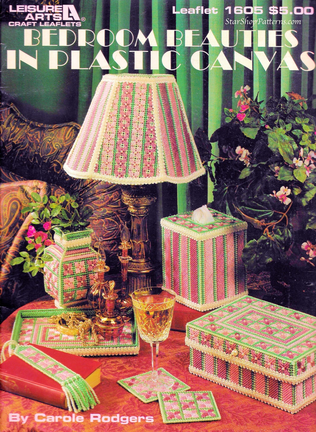 Vintage Plastic Canvas Pattern Book PDF • Plastic Canvas Lamp Shade ...