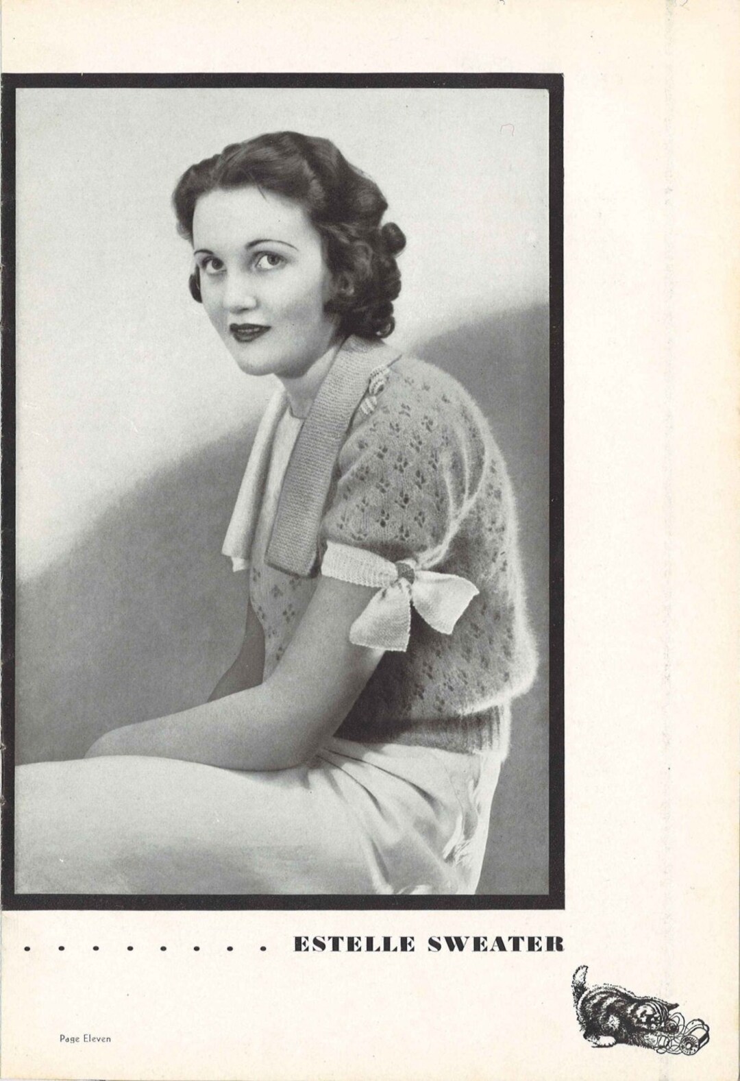 Estelle Sweater • 1930s Sweater Jumper Top Blouse Pattern • Vintage ...