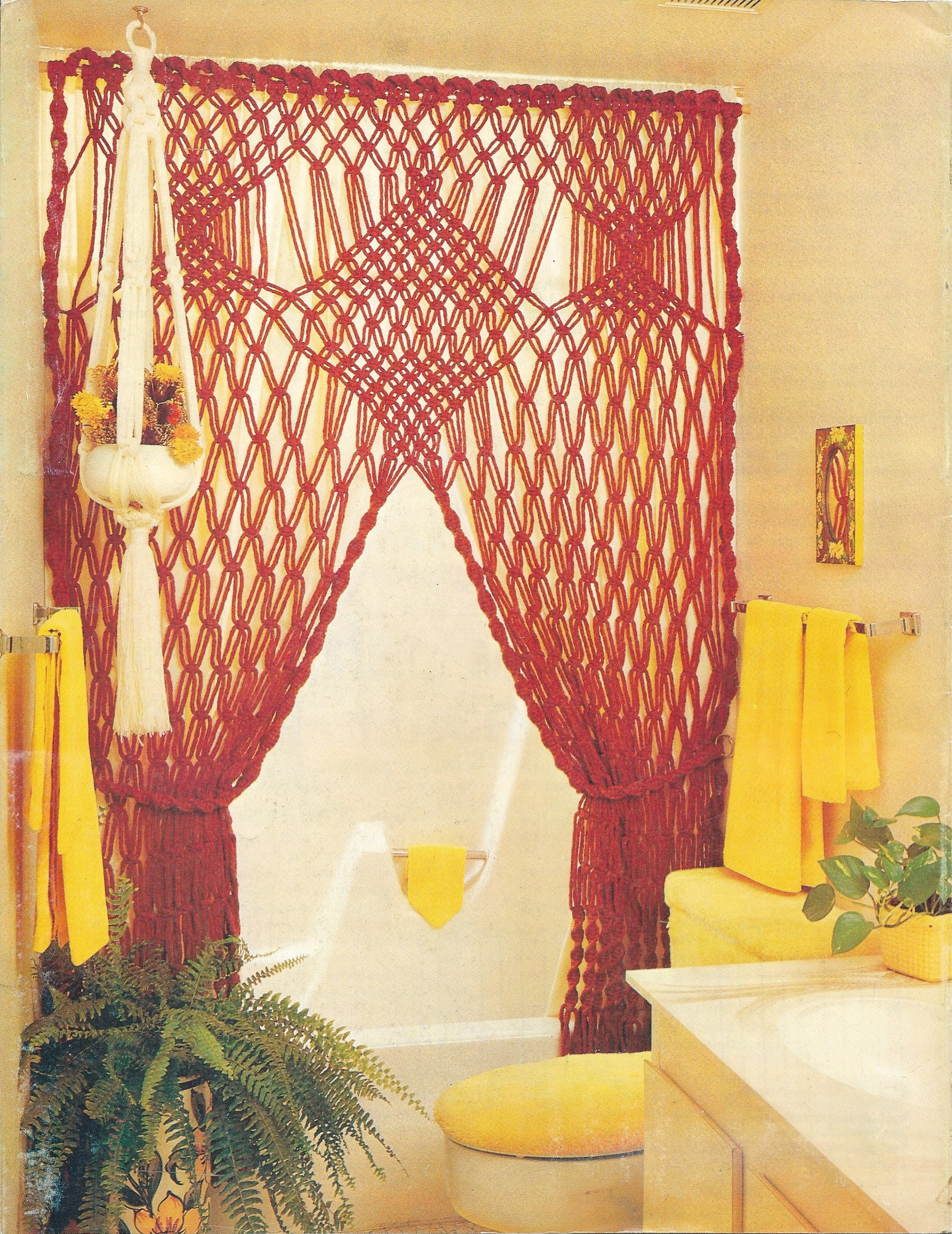 Macramé Moods Book 1970s Macrame Patterns Home Curtain | Etsy