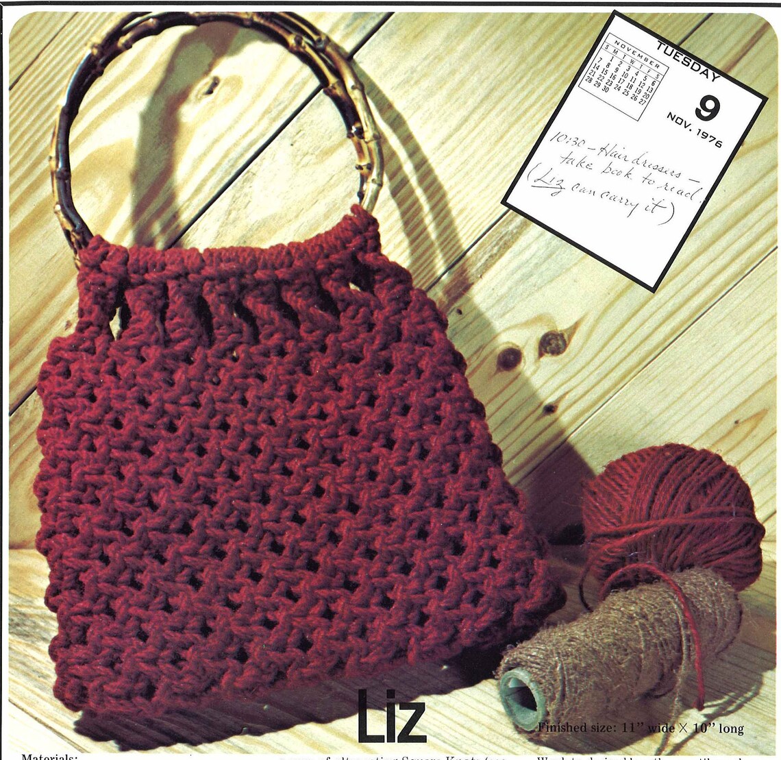 Purse Strings • 1970s Macrame Bags Design Handbag Designs Purse ...