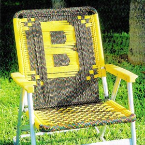 Macrame Chairs • Vintage Macrame Patio Lawn Chair Pattern Book PDF ...