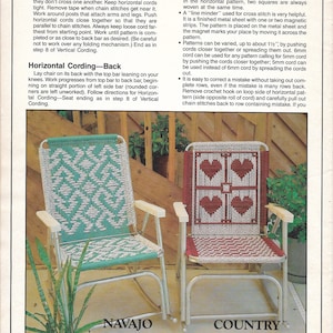 Macrame Patio Chairs • 1970s Macrame Lawn Chair Folding Deck Furniture ...