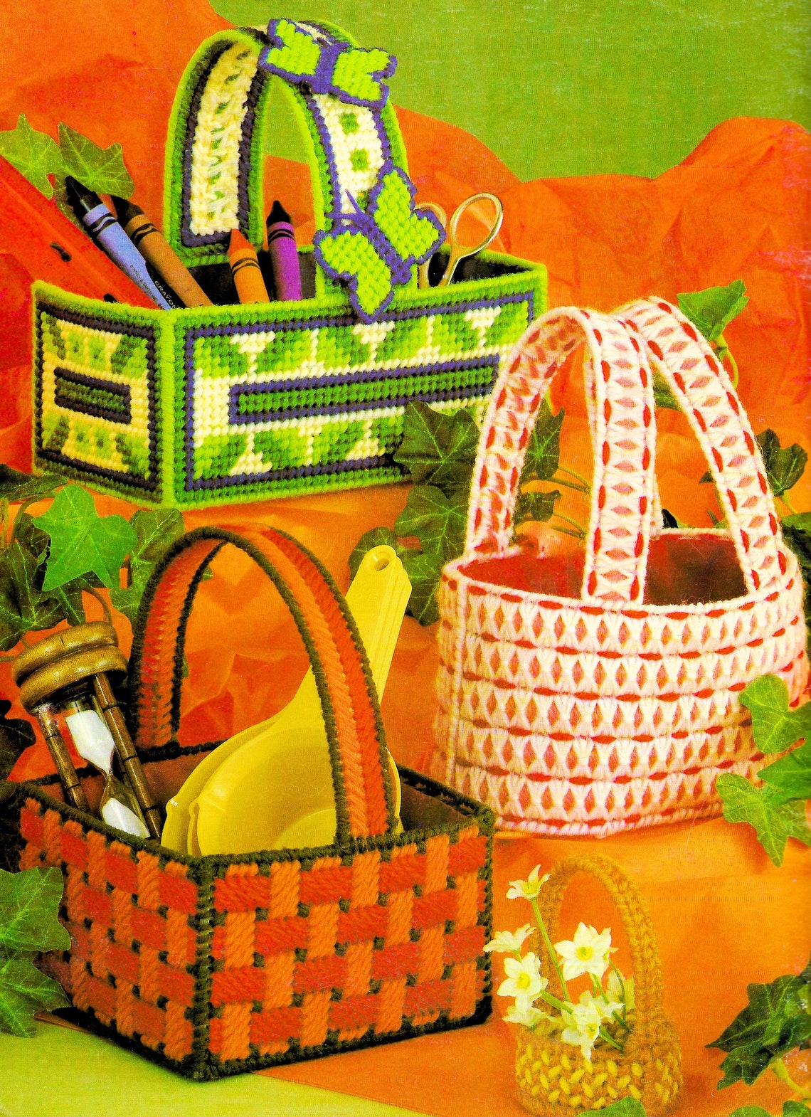 Vintage Plastic Canvas Pattern Book PDF Strawberry Spring - Etsy