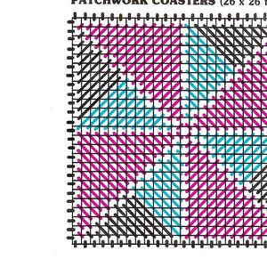 Vintage Plastic Canvas Pattern Book PDF • Quilting Pattern Coaster Box ...