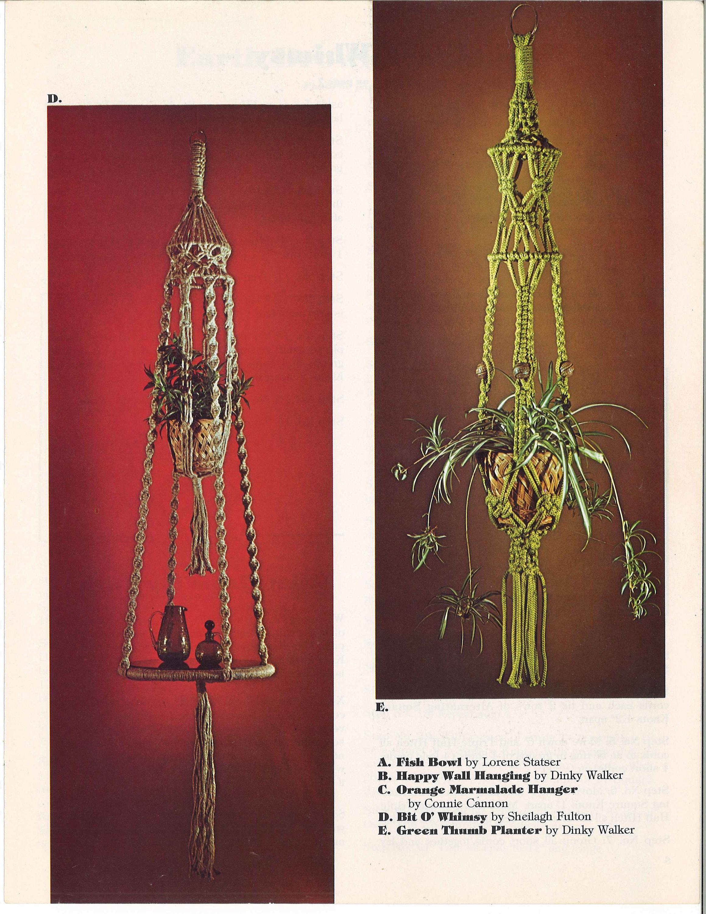 Macramé Originals 1970s Macrame Pattern Book 70s Vintage | Etsy