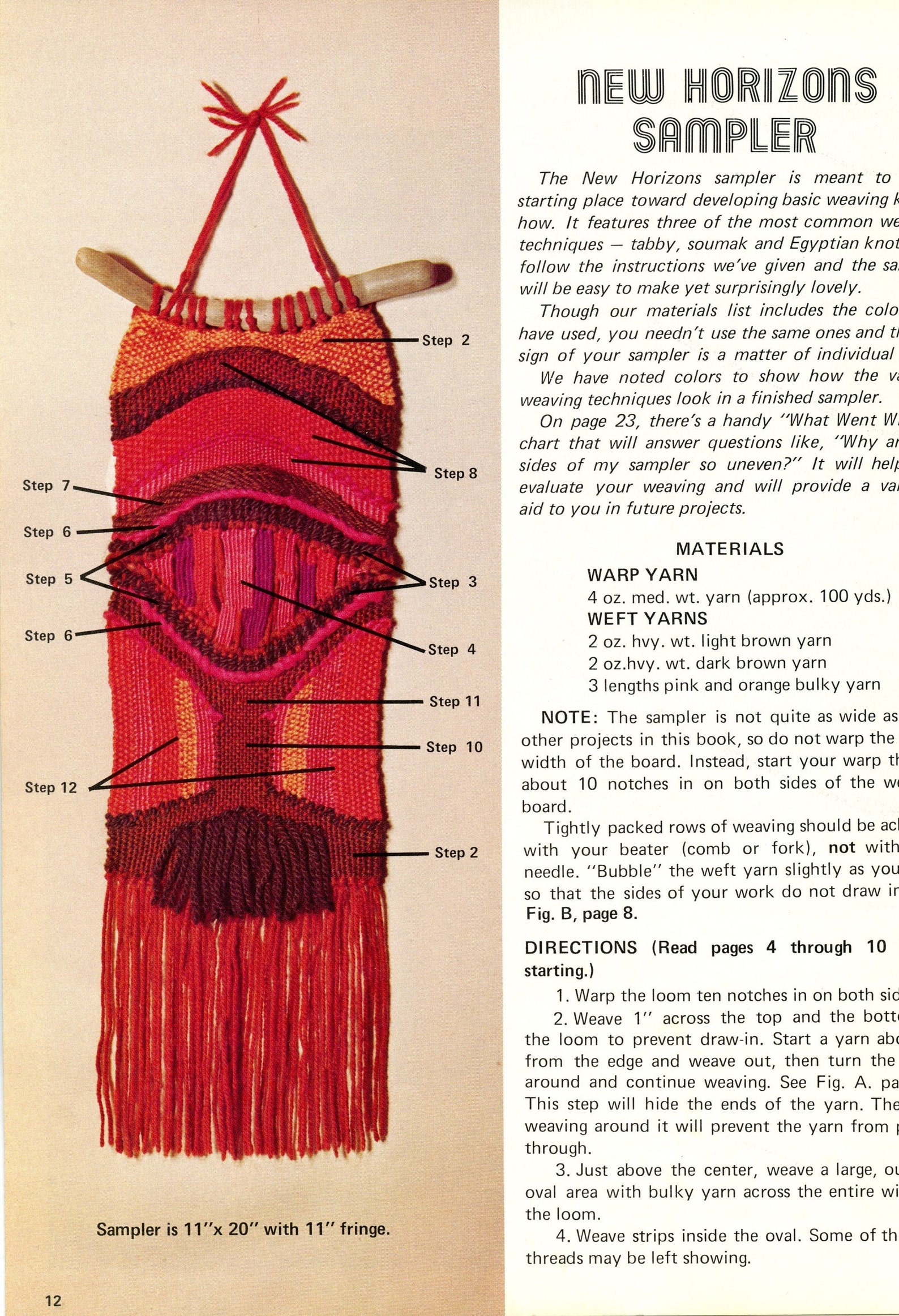 Weaving on A Cardboard off Loom 1970s Flatloom Weaver Books - Etsy