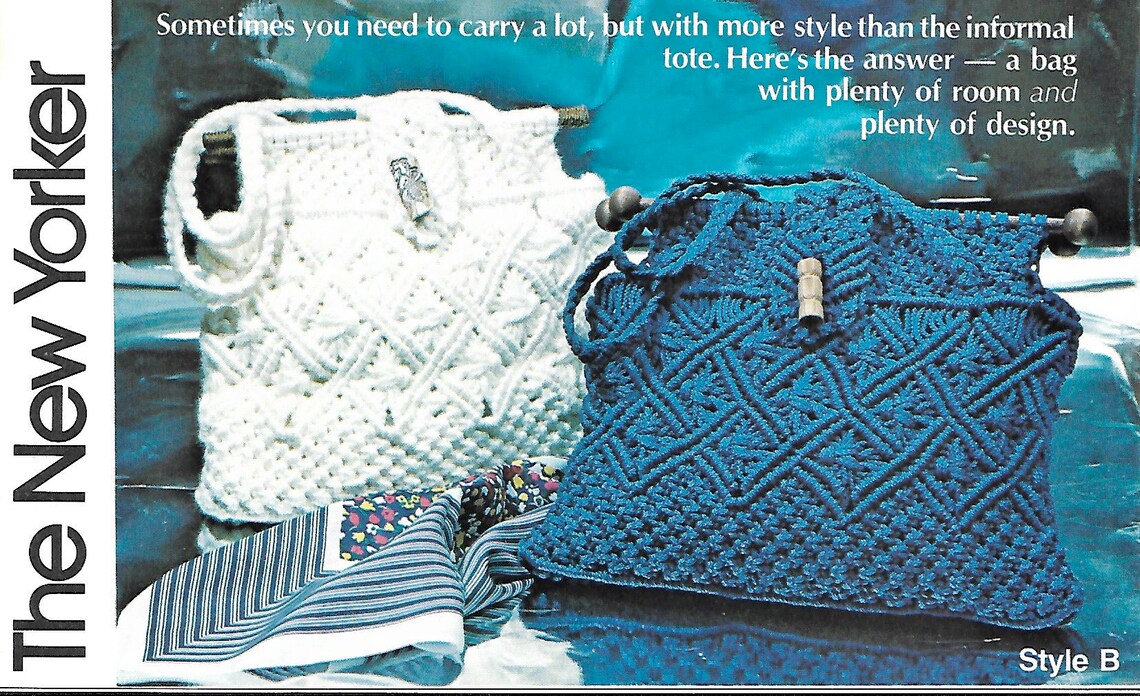 Phoenix Purse 1970s Macrame Bags Design Handbag Designs - Etsy