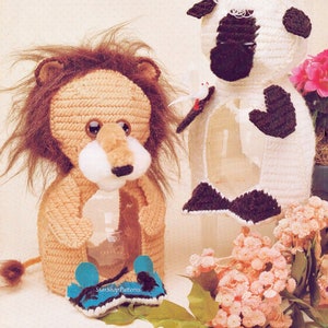 Vintage Plastic Canvas Pattern Book PDF • Animal Piggy Bank Coin ...