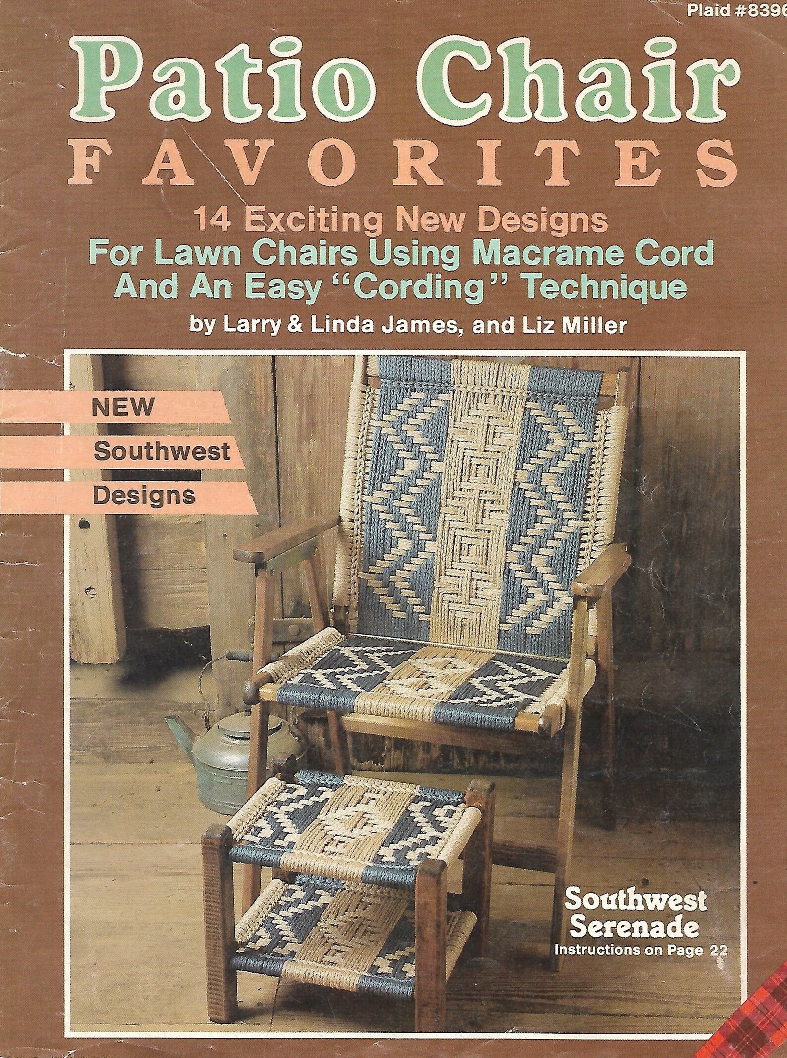 Southwest Serenade Macramé Chair • 1970s Macrame Patio Lawn Chair ...