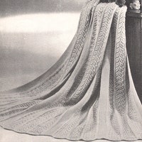 Bedspread Knitting Pattern, Colonial Knitting Pattern, Vintage Knit ...
