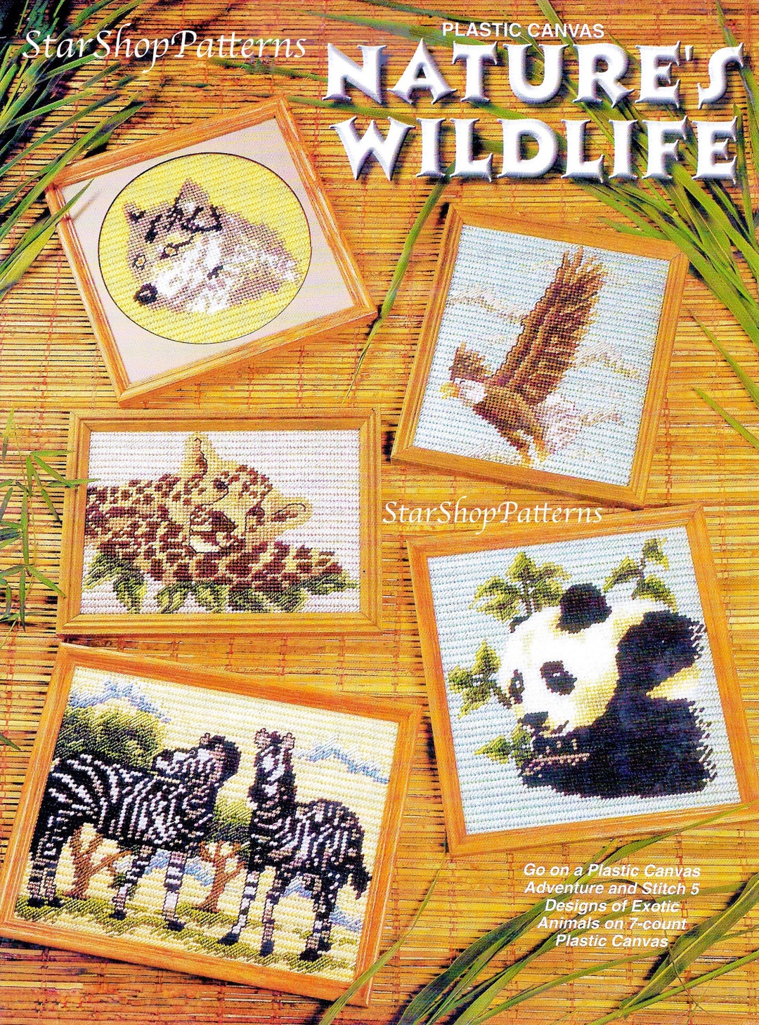 Plastic Canvas Pattern Book PDF • Wild Animal Plastic Canvas Pattern ...
