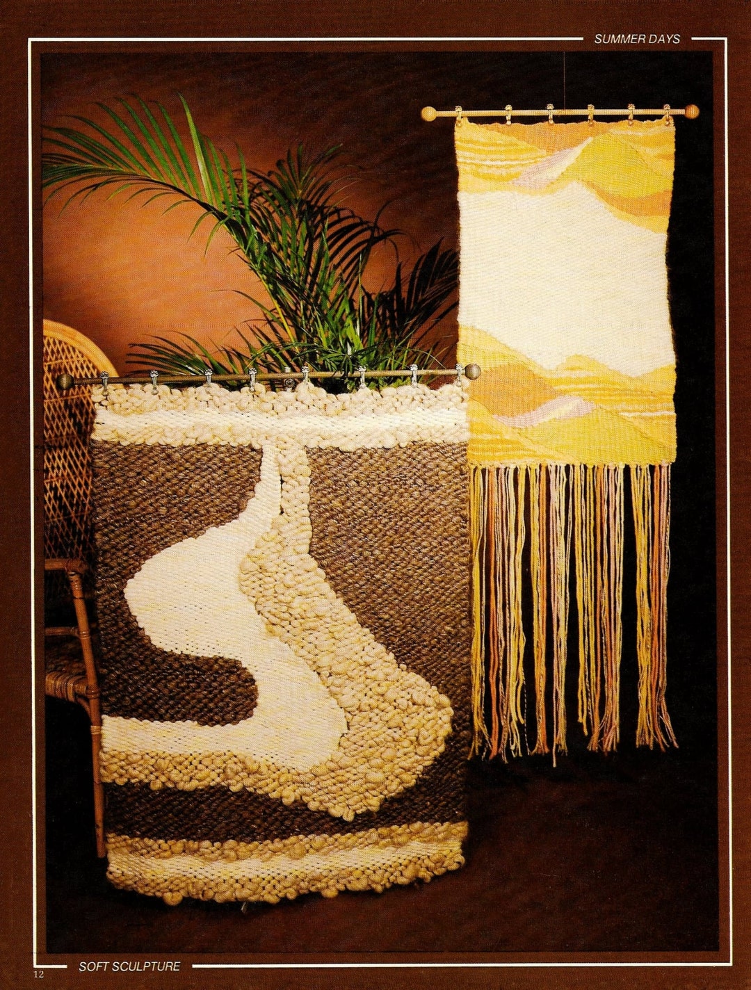 Vintage Weaving Patterns • 1970s Flatloom Weaving Book • Off-loom ...