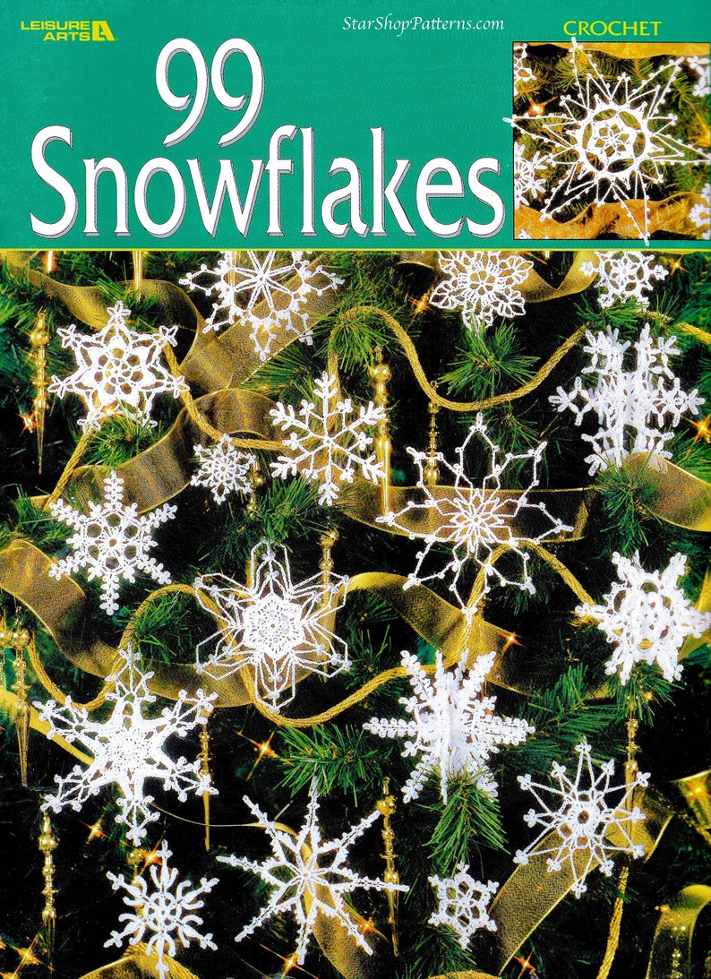 Christmas Crochet Snowflake Pattern Book PDF Digital Download - Etsy