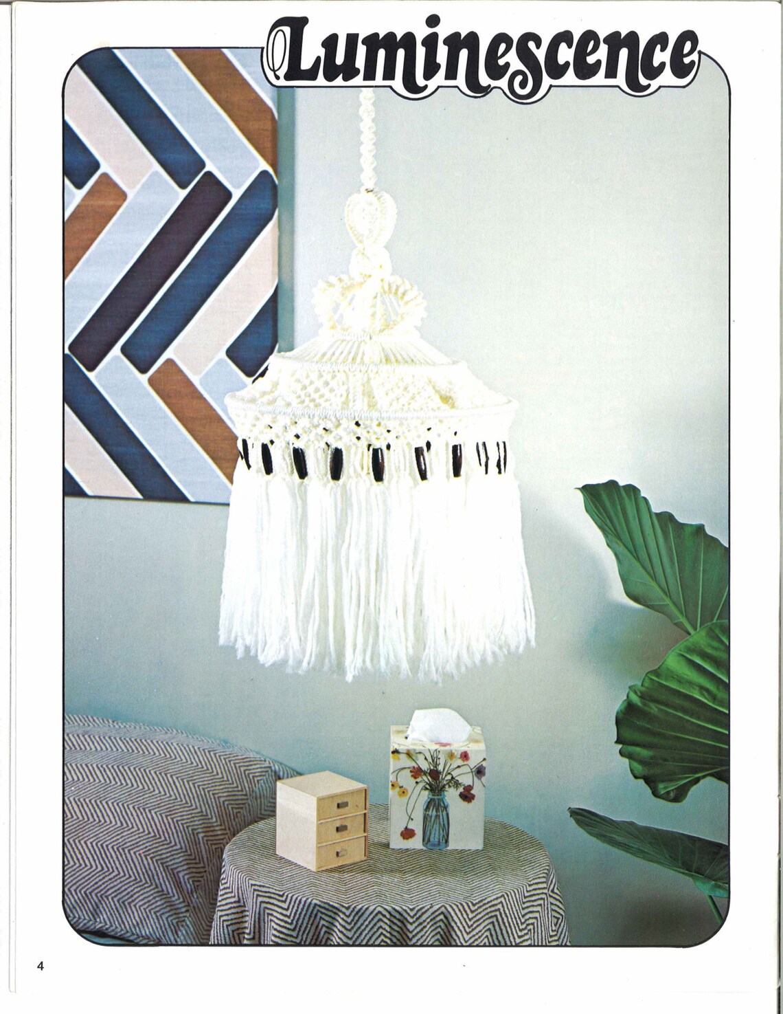 Macramé Home Furnishings • 1970s Macrame Knots How to Instruction ...