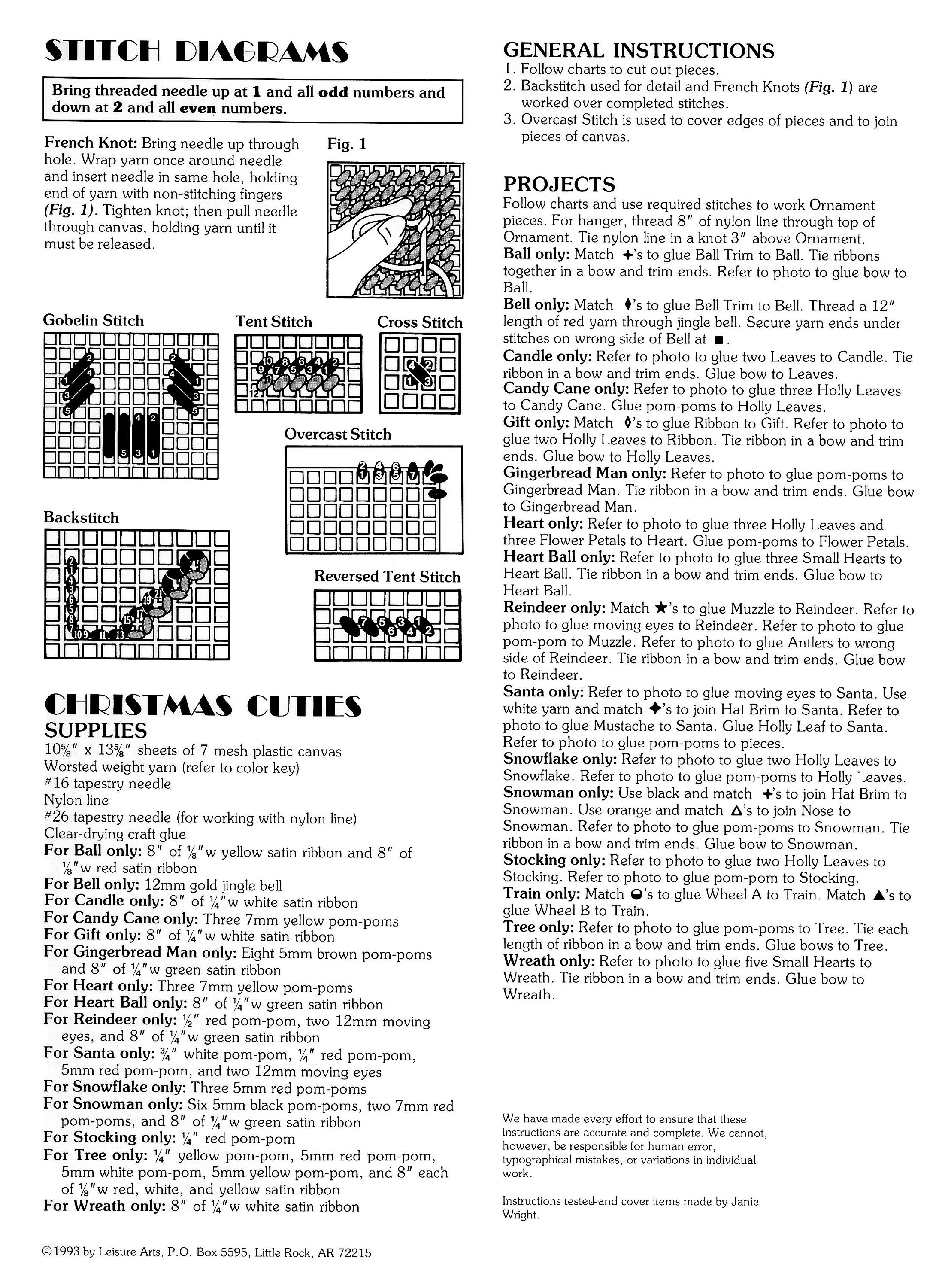 Vintage Plastic Canvas Pattern Book PDF Digital Download - Etsy