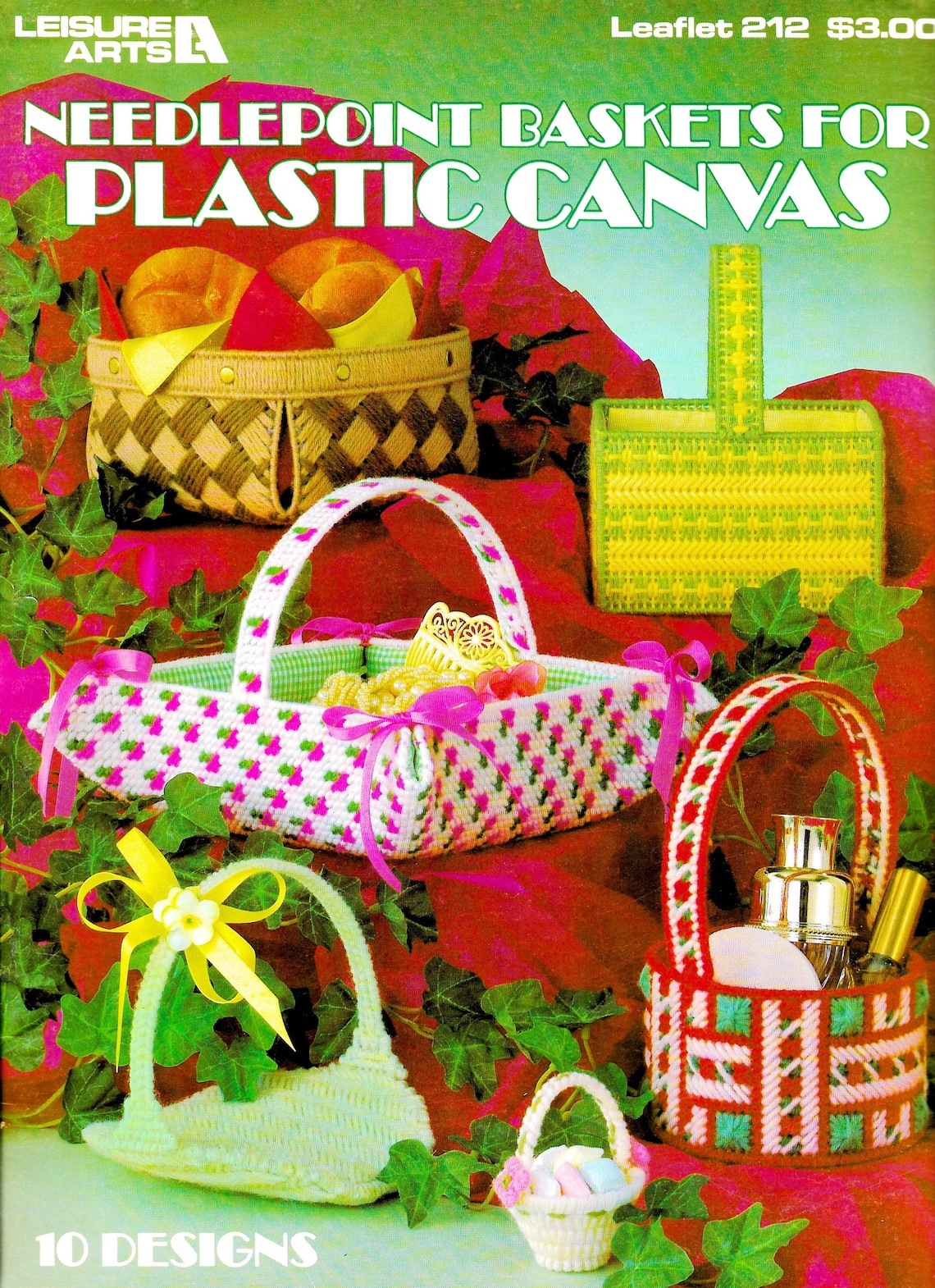 Vintage Plastic Canvas Pattern Book PDF Strawberry Spring - Etsy