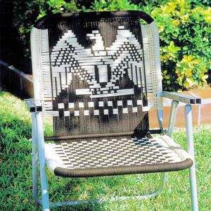 Macrame Chairs • Vintage Macrame Patio Lawn Chair Pattern Book PDF ...
