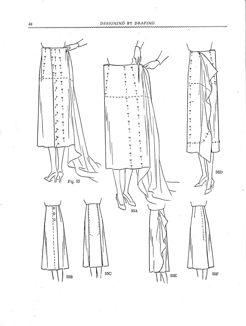 Designing by Draping Book Vintage Tailoring Book 1940s - Etsy UK