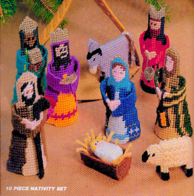 Vintage Nativity Plastic Canvas Pattern Book PDF Digital - Etsy