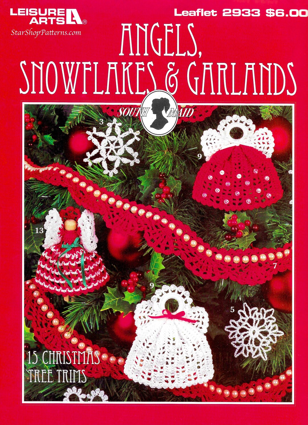 Christmas Crochet Snowflake Pattern Book PDF Download • Cotton Xmas ...
