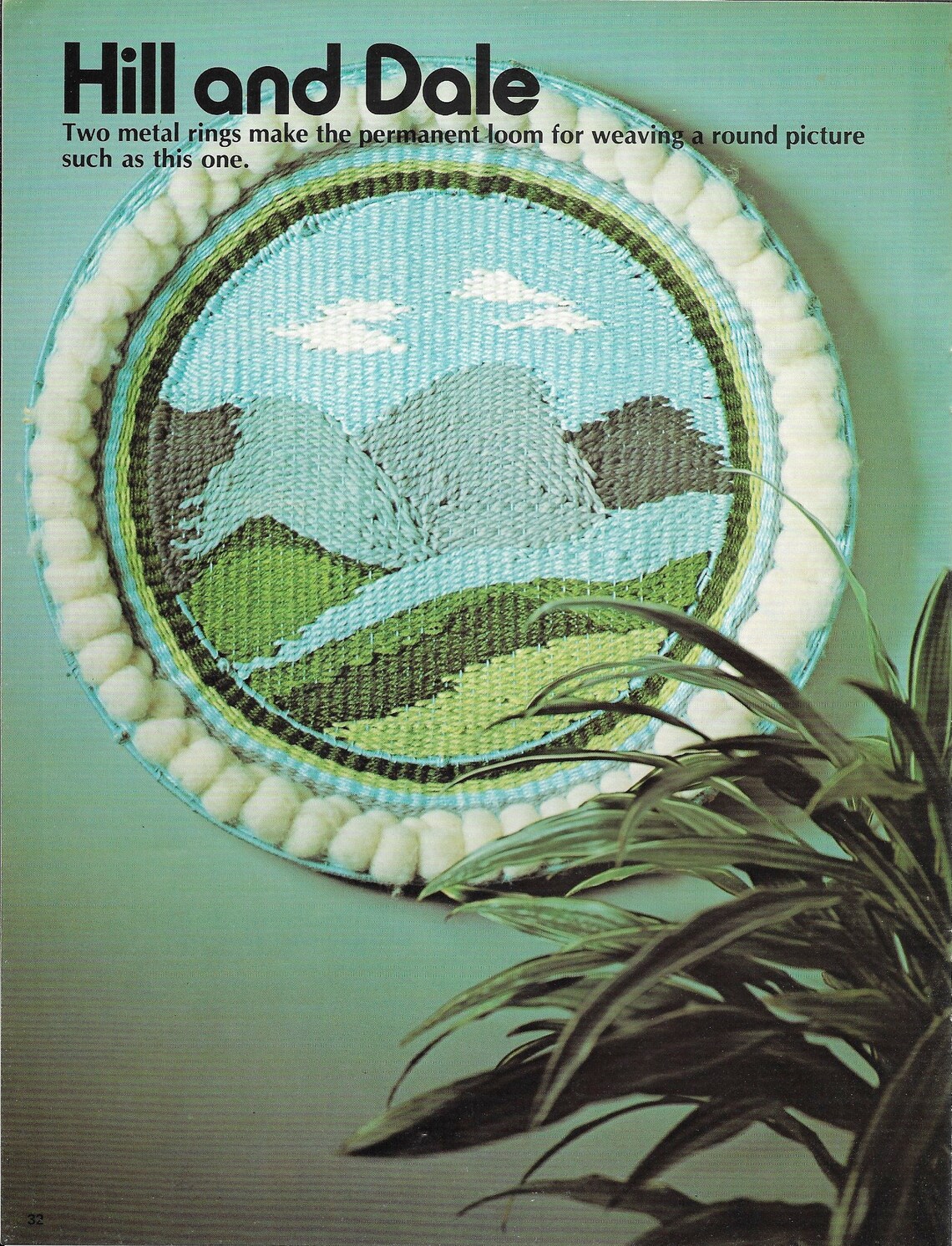 Weaving for Home Decor • 1970s Flatloom Weaver Book • Decoration Wall ...