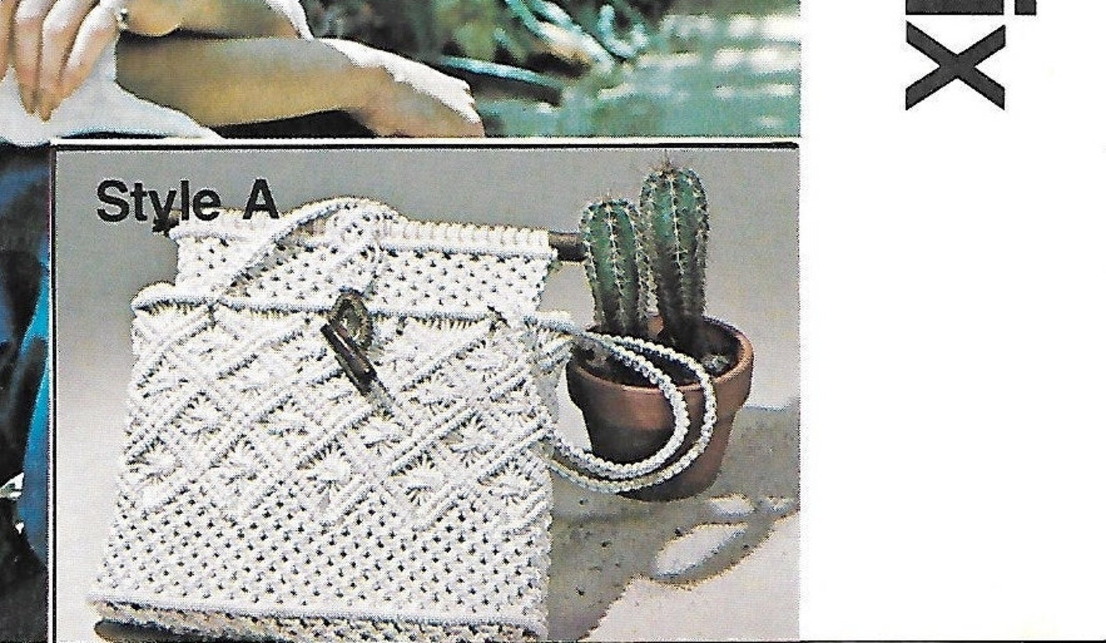 Phoenix Purse 1970s Macrame Bags Design Handbag Designs - Etsy