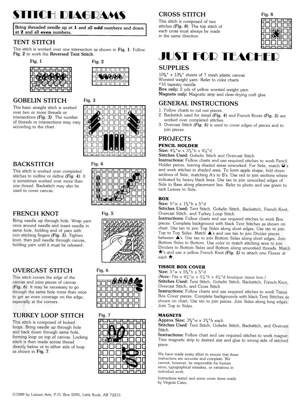 Vintage Plastic Canvas Pattern Book PDF • Teacher Plastic Canvas ...
