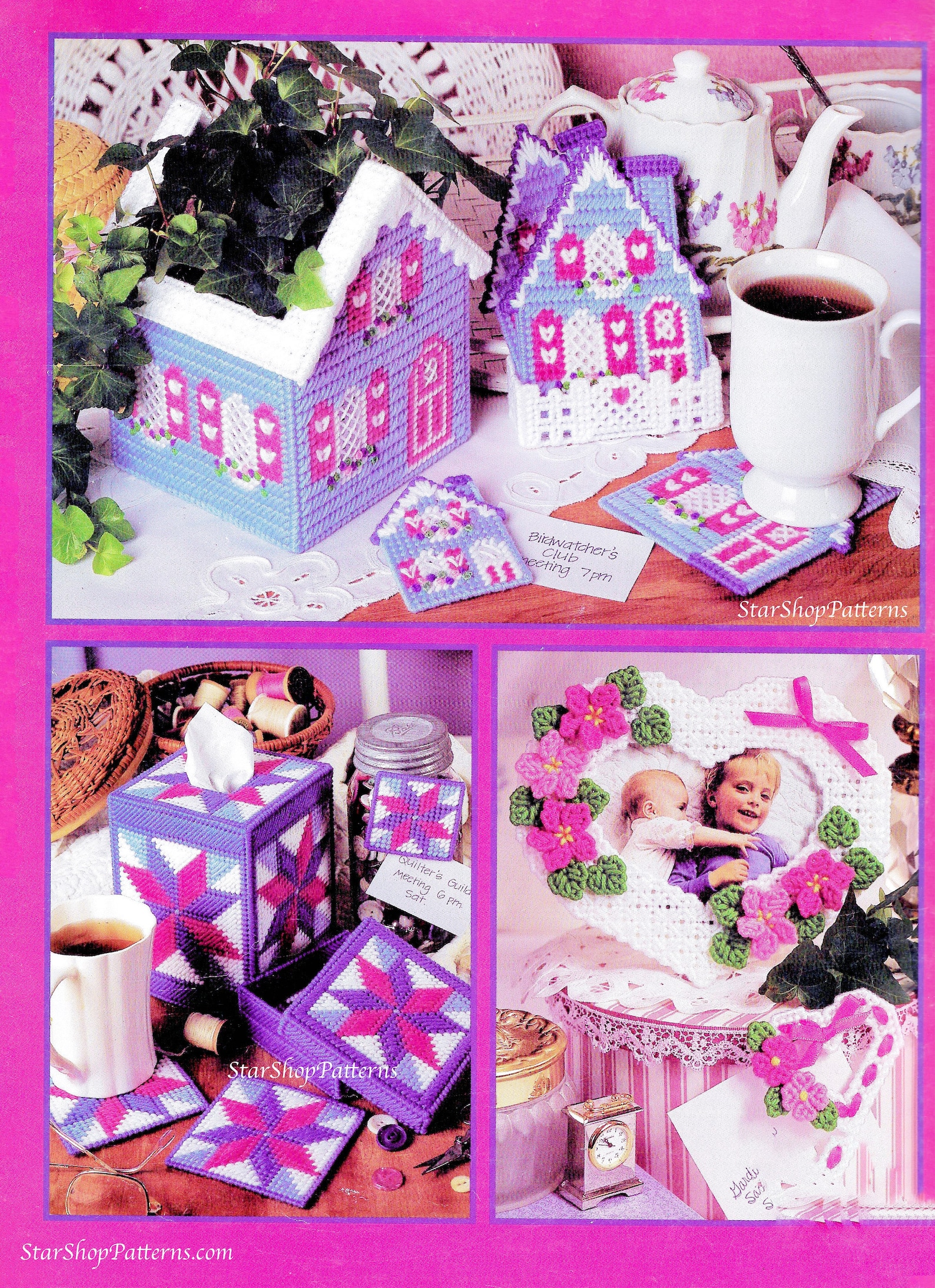 Vintage Plastic Canvas Pattern Book PDF Bird Plastic Canvas Bluebird ...