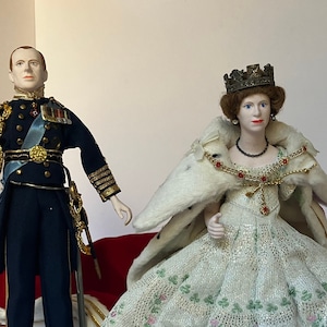 Peggy Nisbet Tower Treasures Queen Elizabeth II in Coronation Robes and ...