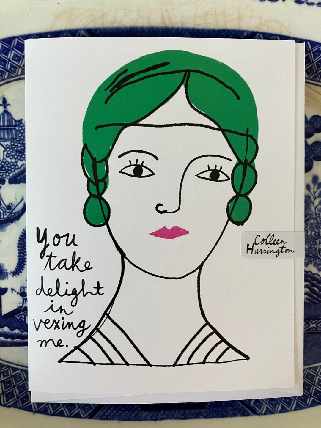 A2 Greeting Card You Take Delight in Vexing Me - Etsy