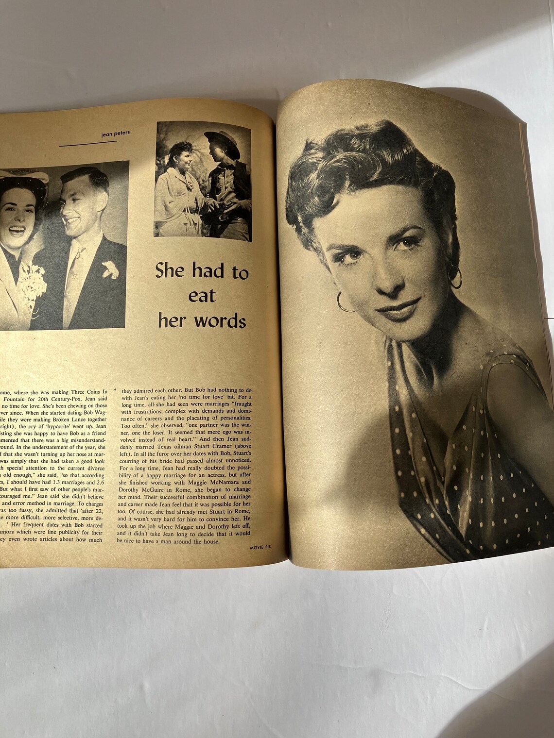 Oct 1954 Movie Pix Magazine With Pier Angeli on Cover - Etsy