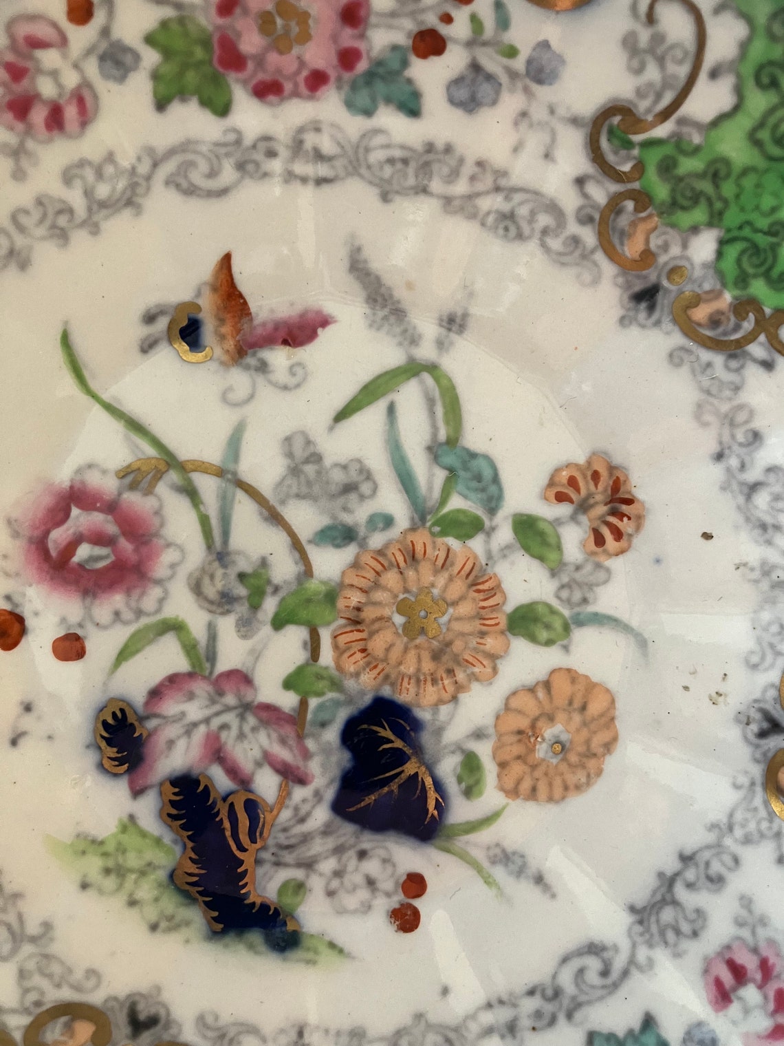 Real Ironstone China Chinoiserie Bowl - Etsy