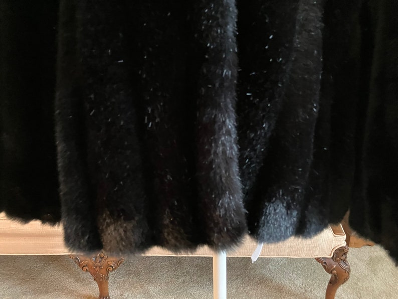 Size L C. 1970s Intrigue by Glenoit Black Faux Fur Short - Etsy
