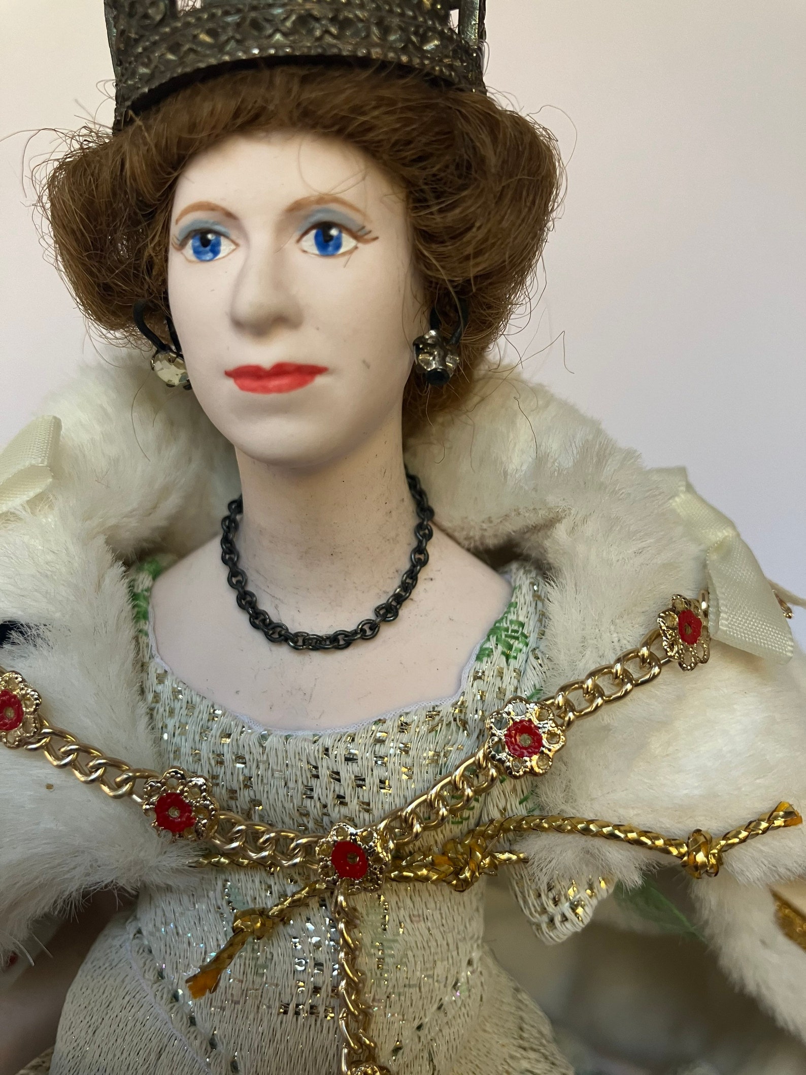 Peggy Nisbet Tower Treasures Queen Elizabeth II in Coronation Robes and ...