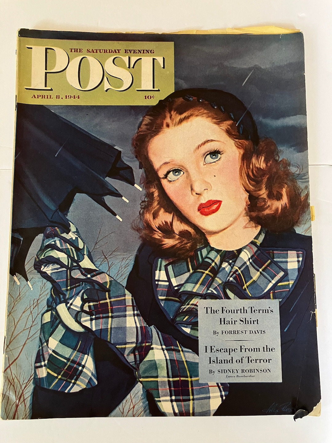 1944 Saturday Evening Post Magazine April 8 - Etsy