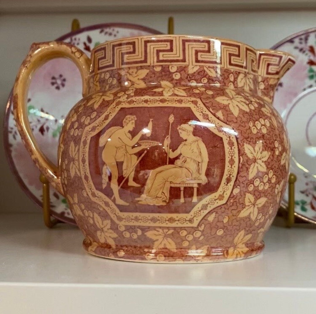 Copeland Late Spode Greek Pattern Red 4 Inch Tall Pitcher - Etsy